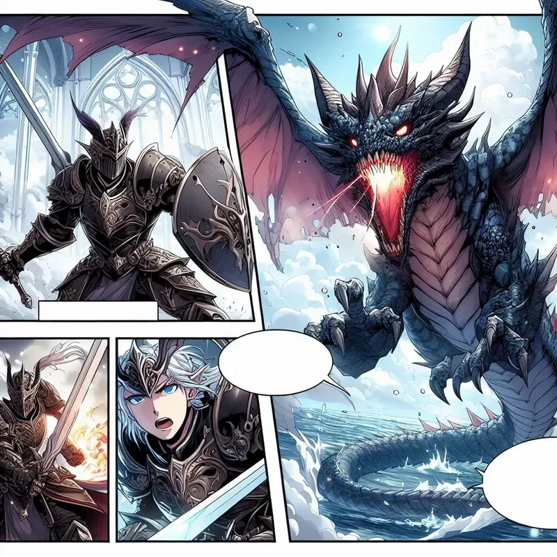 Idea Manhua Comic Panels DALL·E Prompt | PromptBase