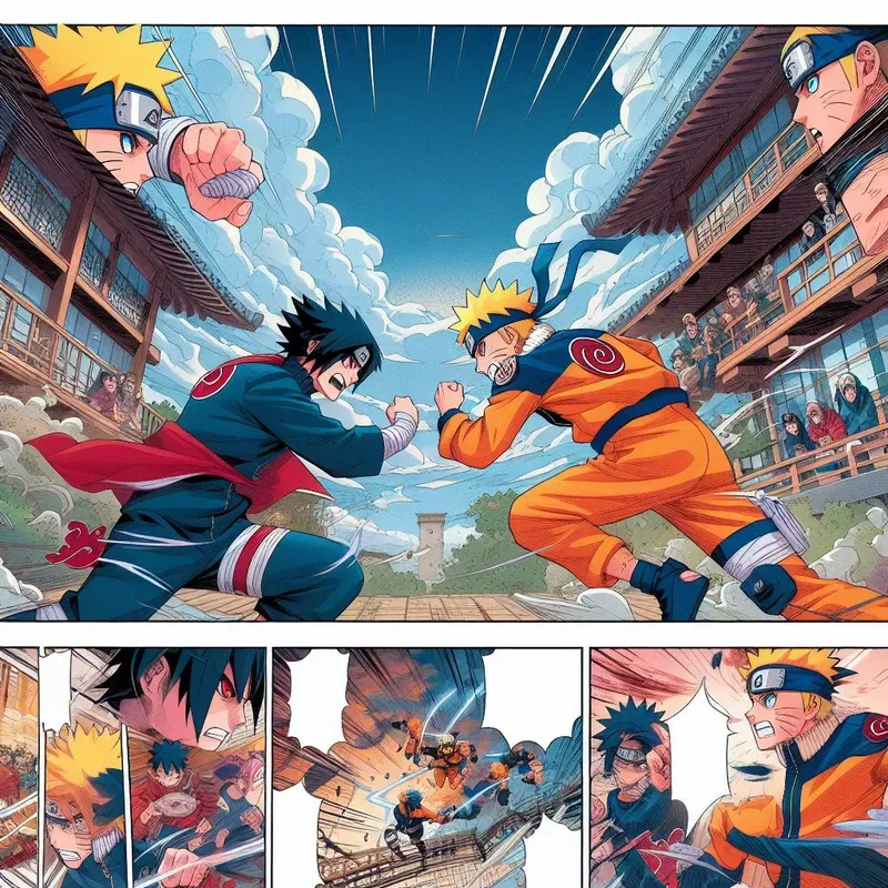 Idea Manhua Comic Panels DALL·E Prompt | PromptBase