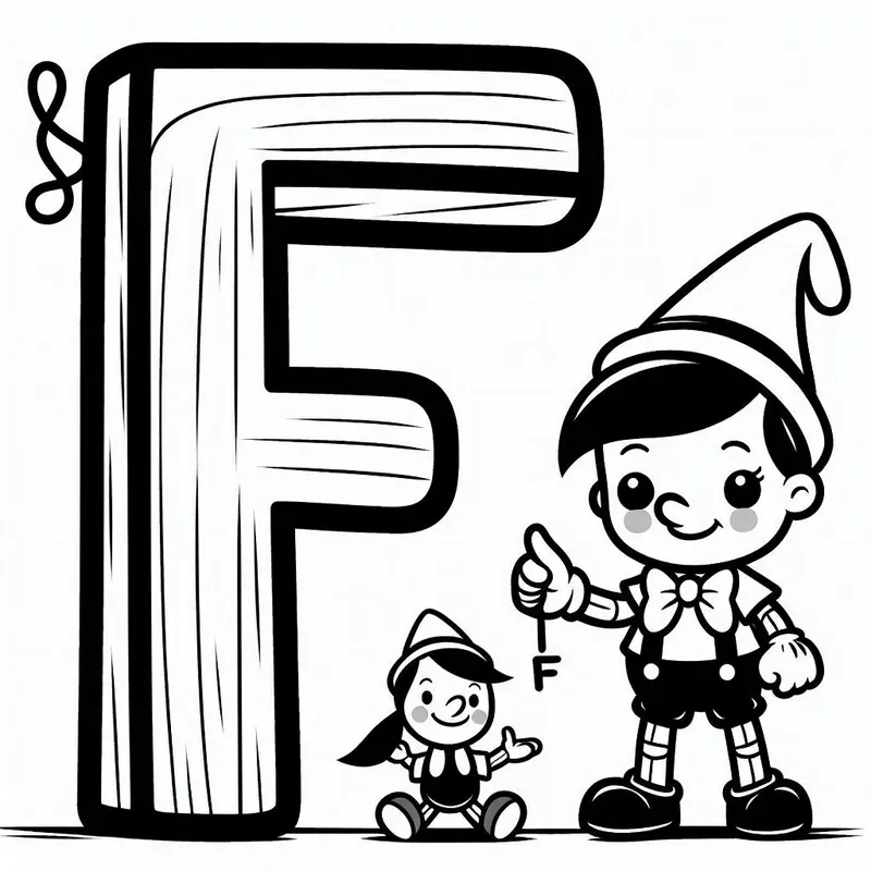 Cartoon Alphabet Coloring Books DALL·E Prompt | PromptBase