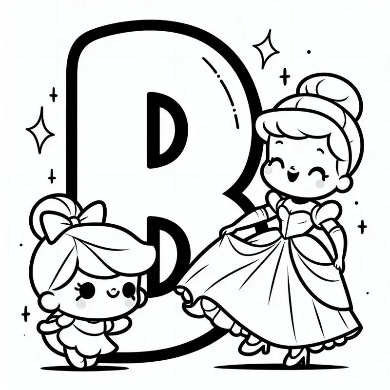 Cartoon Alphabet Coloring Books DALL·E Prompt | PromptBase