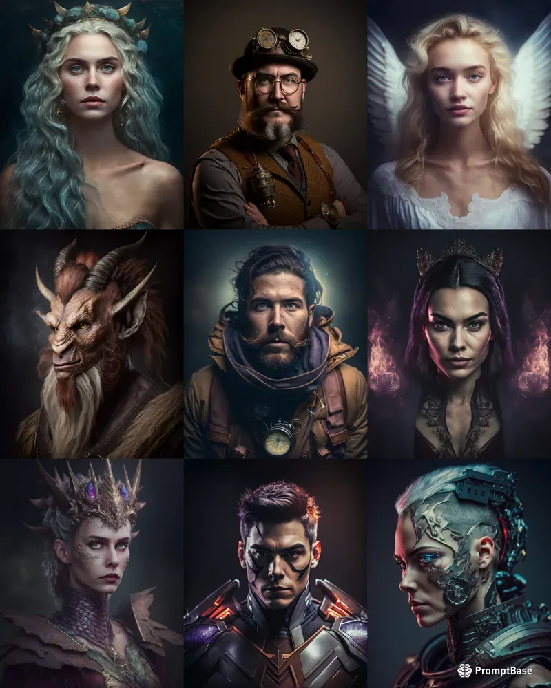 Futuristic Characters Midjourney Prompt | PromptBase