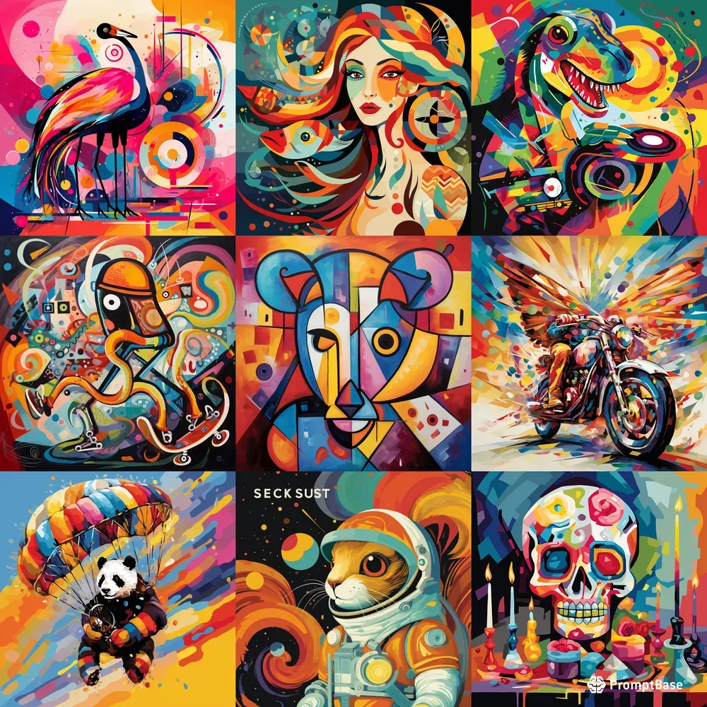 Kandinsky And Delacroix Magical Fusions Midjourney Prompt | PromptBase