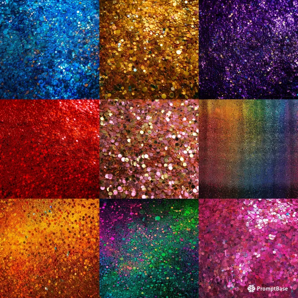 Colorful Glitter Patterns Midjourney Prompt | PromptBase