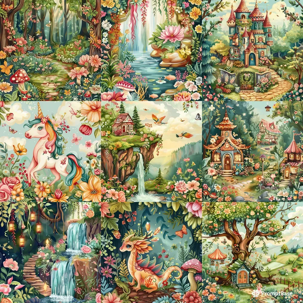 Magical Forest Art Midjourney Prompt | PromptBase