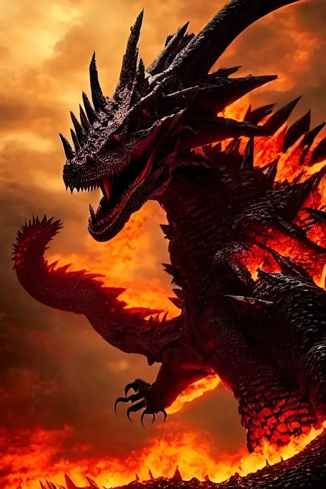 Volcanic Dragons Stable Diffusion Prompt | PromptBase