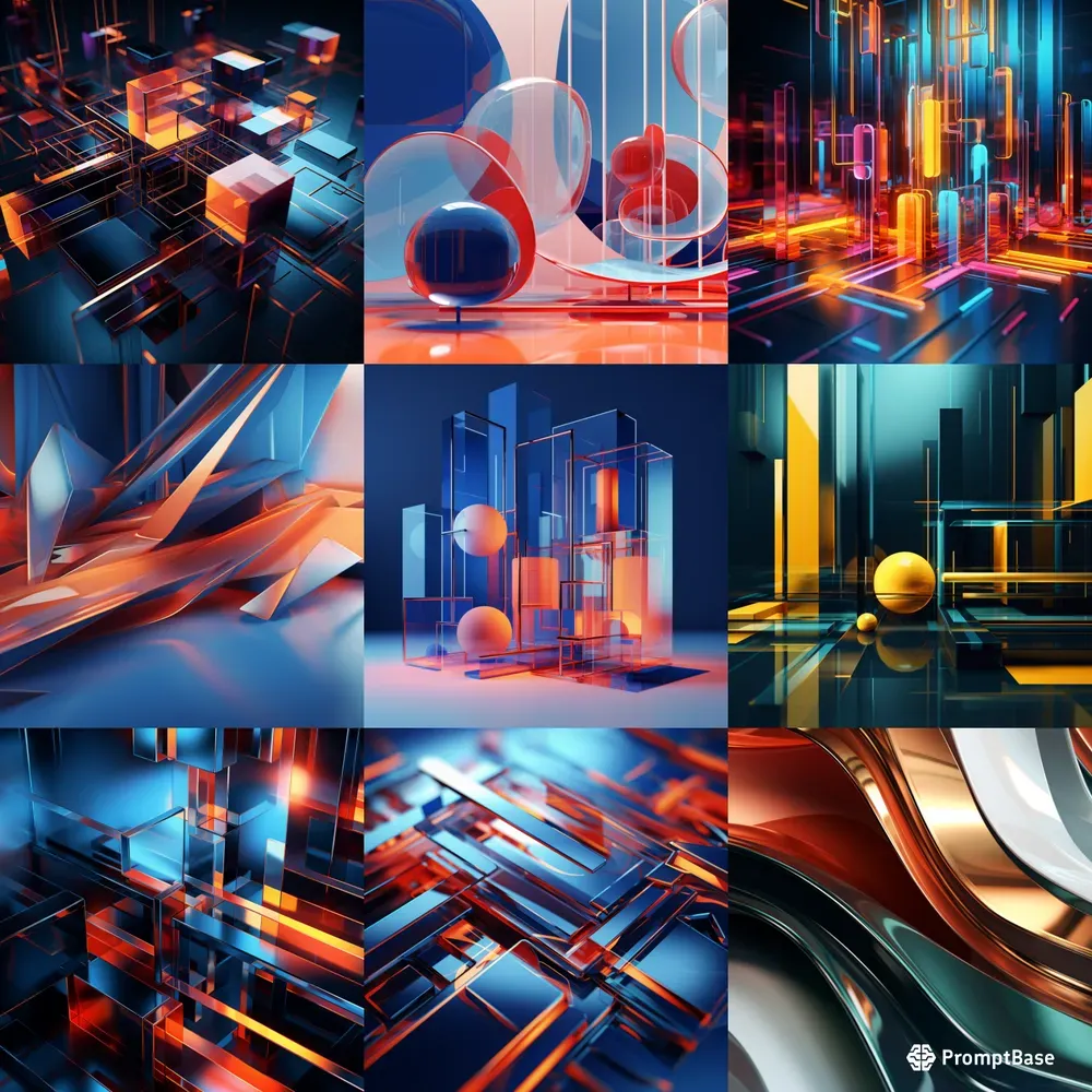 Abstract 3D Structures Midjourney Prompt | PromptBase