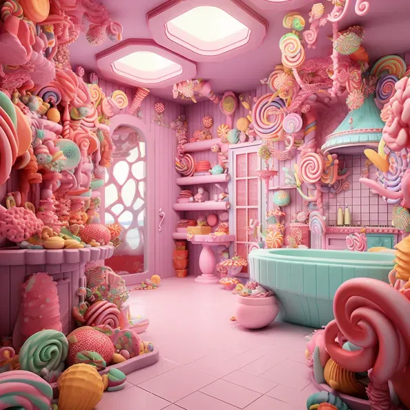 Majestic Candy Style Rooms Midjourney Prompt | PromptBase