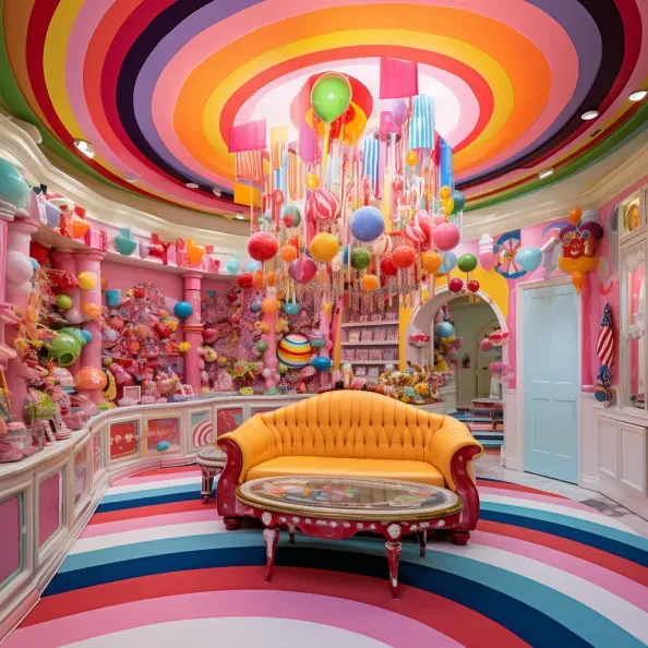 Majestic Candy Style Rooms Midjourney Prompt | PromptBase