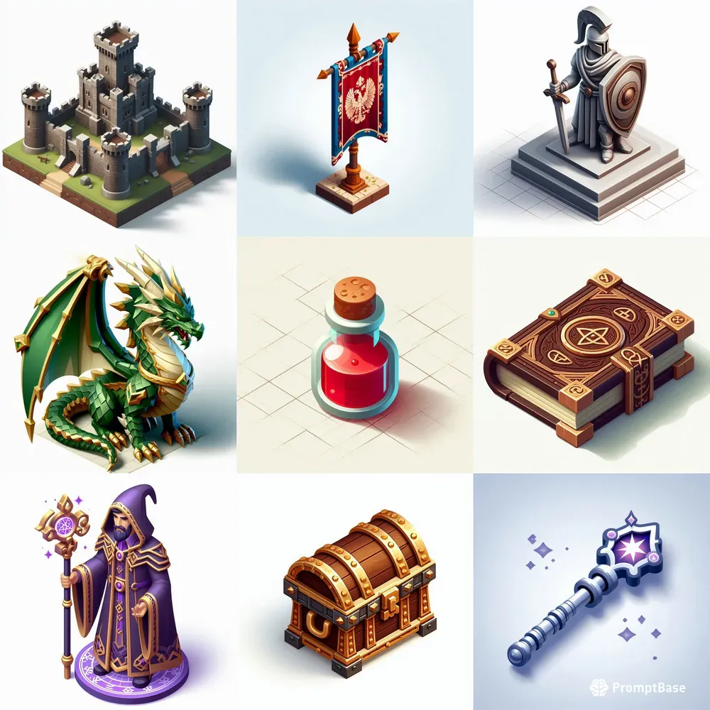 The Ultimate Strategy Game Icons DALL·E Prompt | PromptBase
