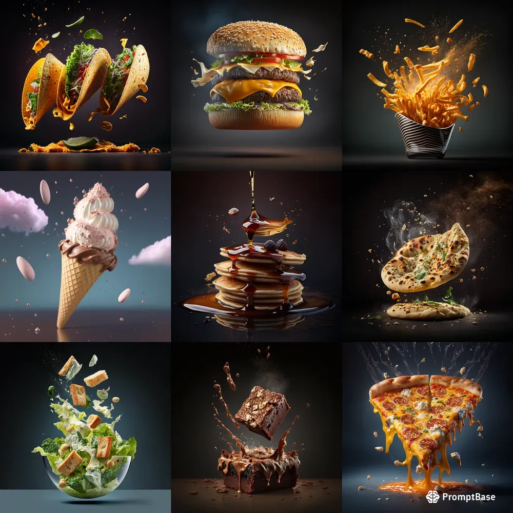 Food Advertising Photography Midjourney Prompt | PromptBase