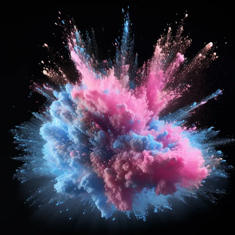 Powder Explosion Overlays Vfx Assets Midjourney Prompt | PromptBase