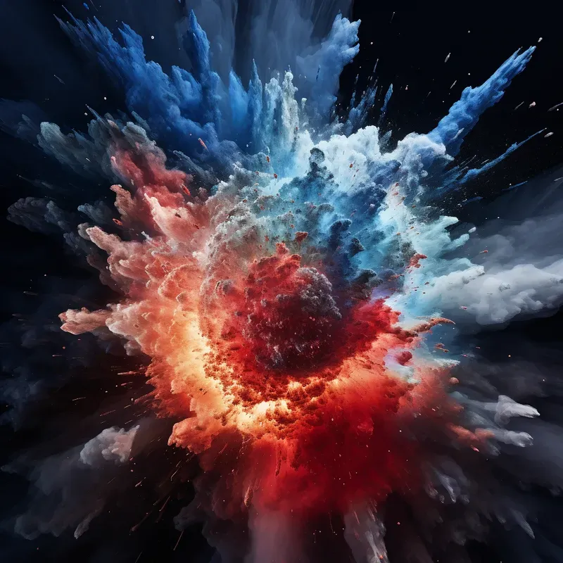 Powder Explosion Overlays Vfx Assets Midjourney Prompt | PromptBase