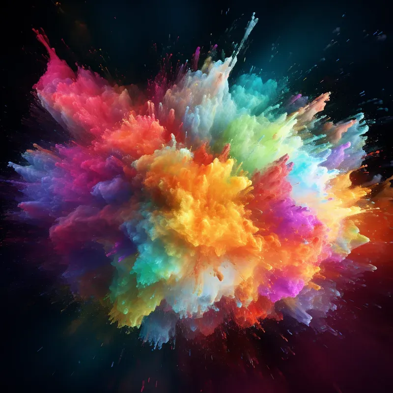 Powder Explosion Overlays Vfx Assets Midjourney Prompt | PromptBase