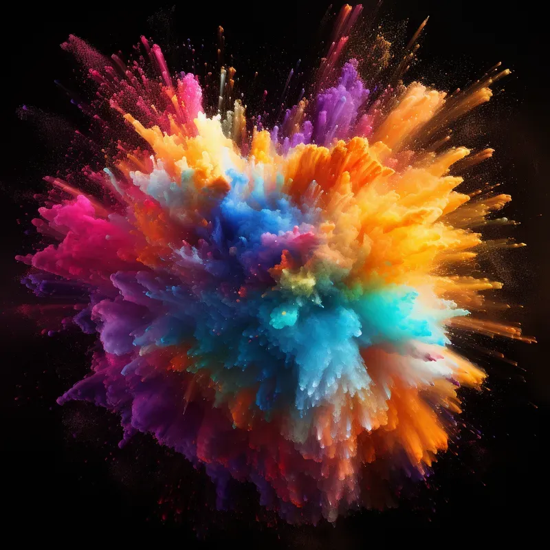 Powder Explosion Overlays Vfx Assets Midjourney Prompt | PromptBase