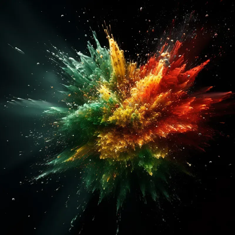 Powder Explosion Overlays Vfx Assets Midjourney Prompt | PromptBase