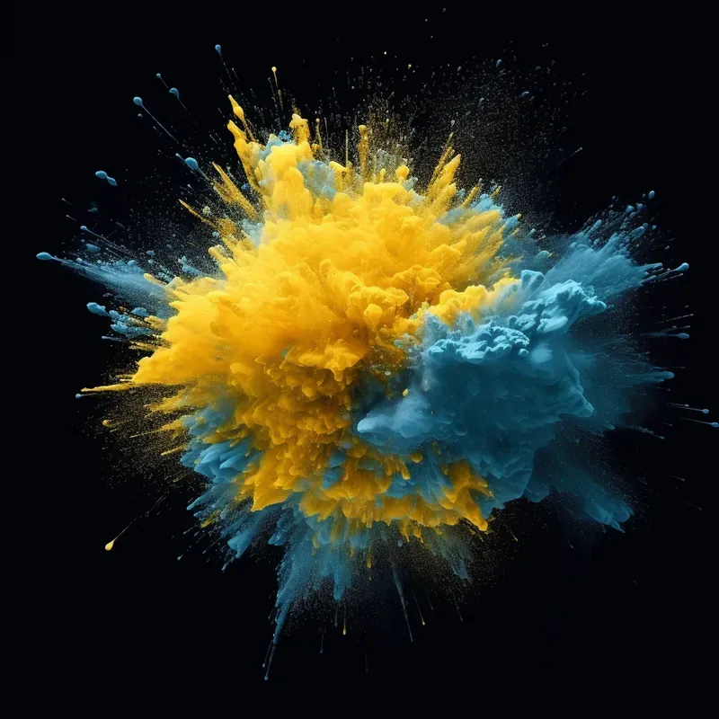 Powder Explosion Overlays Vfx Assets Midjourney Prompt | PromptBase