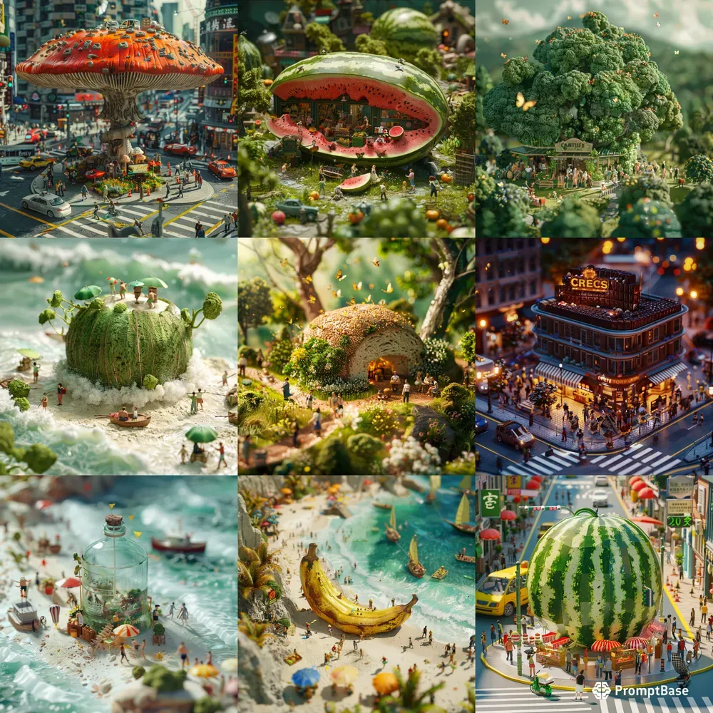 Creative Micro Worlds Midjourney Prompt | PromptBase