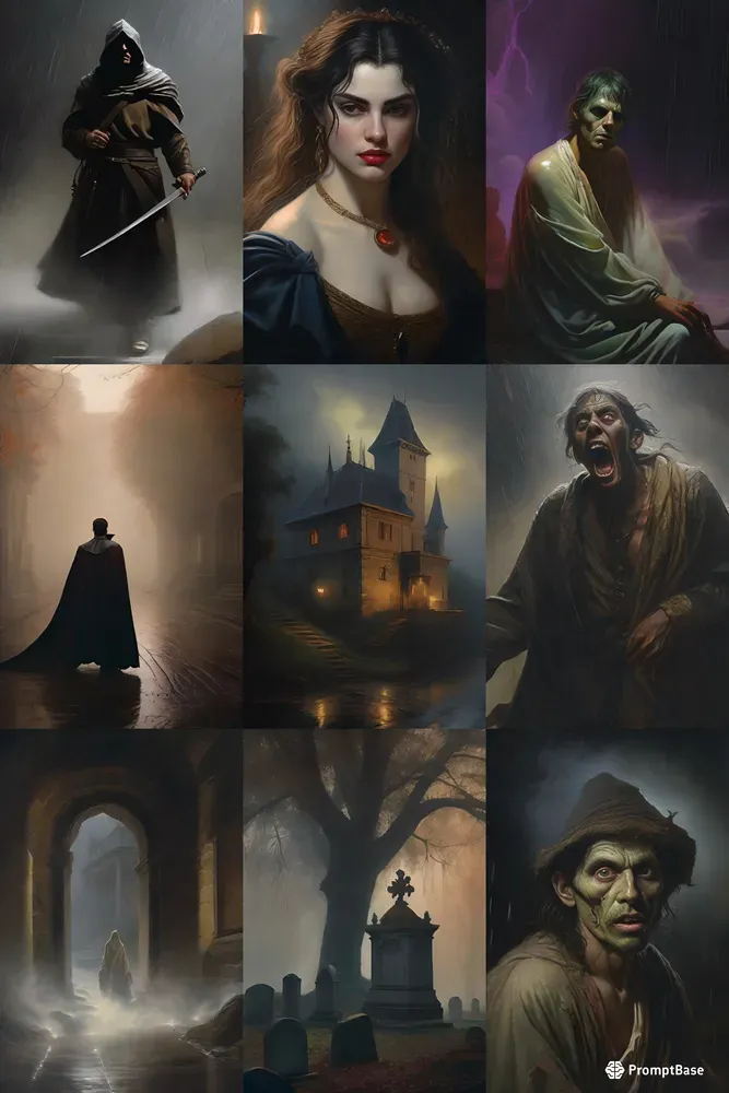 1960s Gothic Pulp Horror Covers Stable Diffusion Prompt | PromptBase