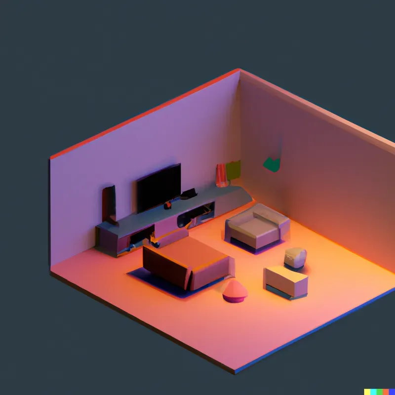 Mini Isometric Rooms DALL·E Prompt | PromptBase