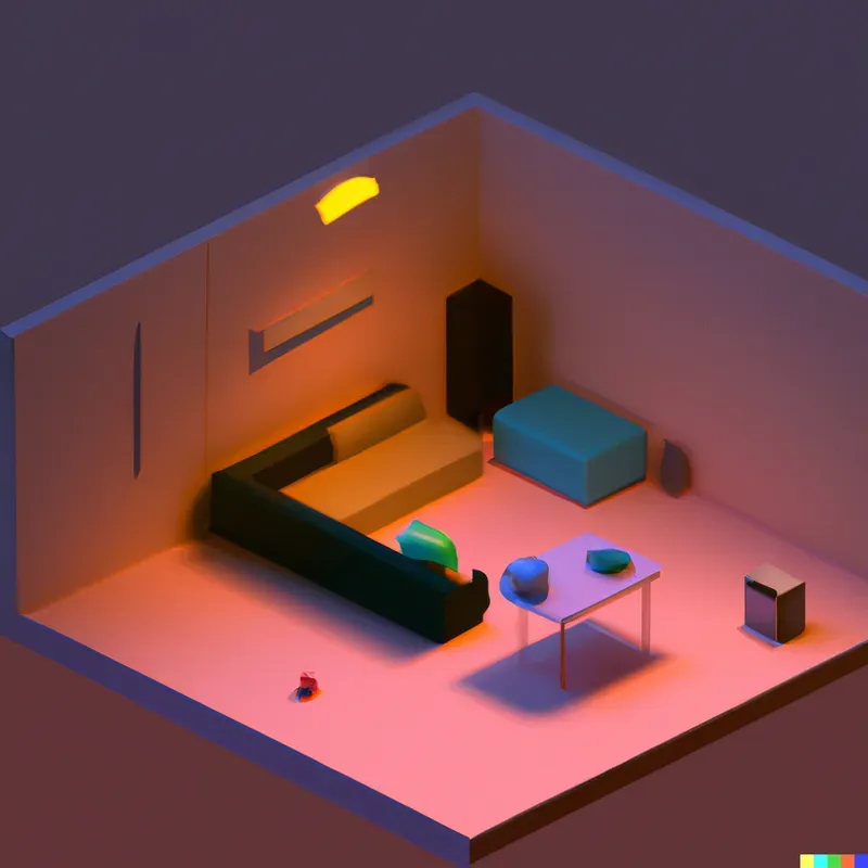 Mini Isometric Rooms DALL·E Prompt | PromptBase
