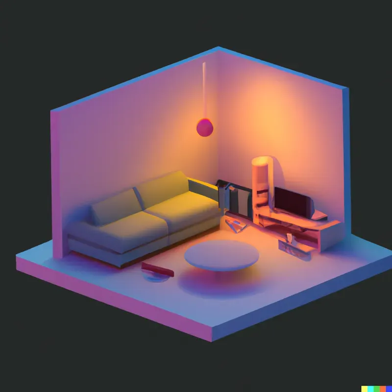 Mini Isometric Rooms DALL·E Prompt | PromptBase