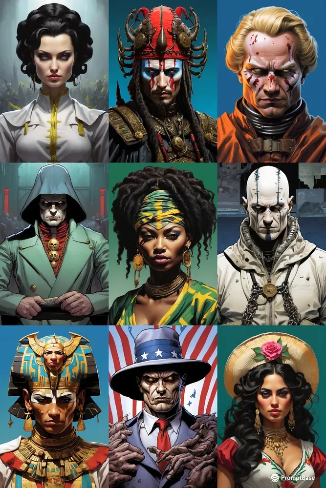 Countries As Comic Book Villains Leonardo Ai Prompt | PromptBase