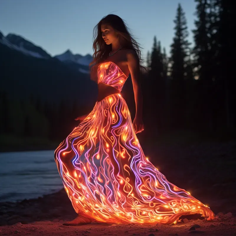 Stunning Light Dresses Midjourney Prompt | PromptBase