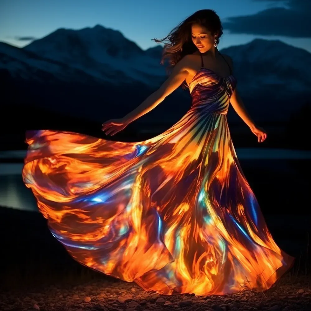 Stunning Light Dresses Midjourney Prompt | PromptBase