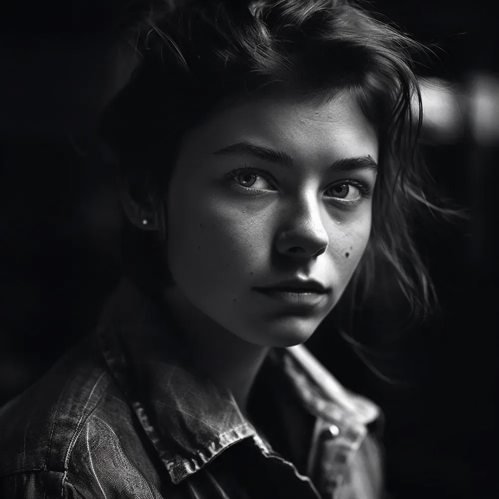 Photorealistic Bw Portraits Midjourney Prompt | PromptBase