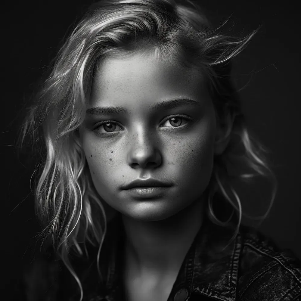 Photorealistic Bw Portraits Midjourney Prompt | PromptBase