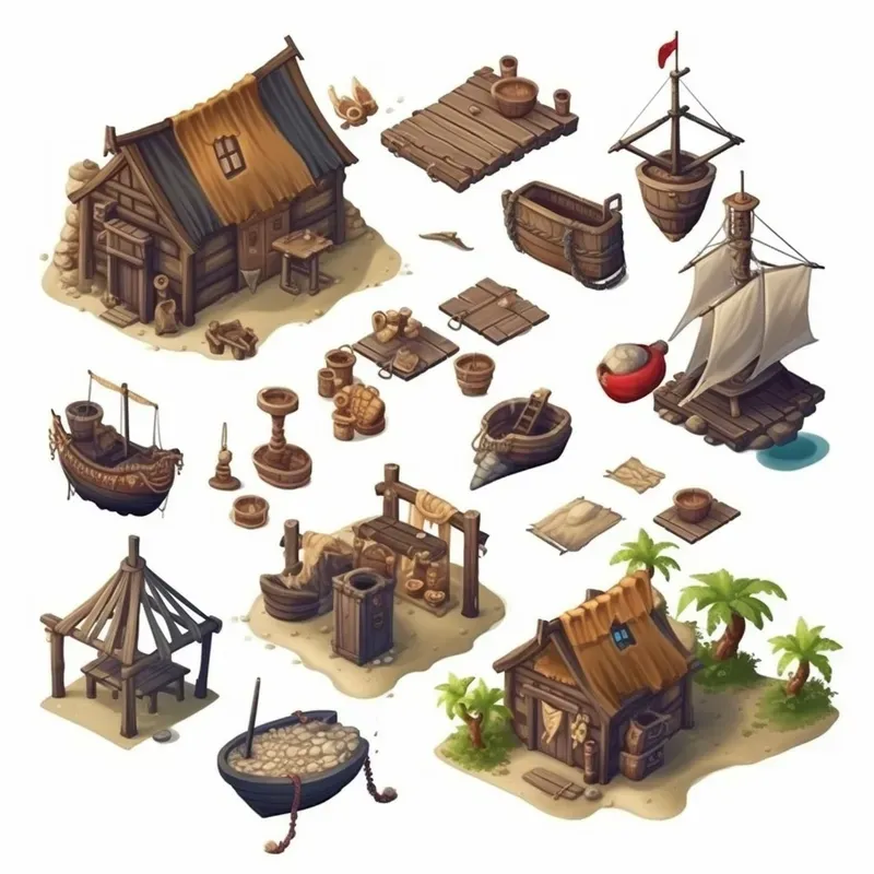 Game Asset Sheets Midjourney Prompt | PromptBase