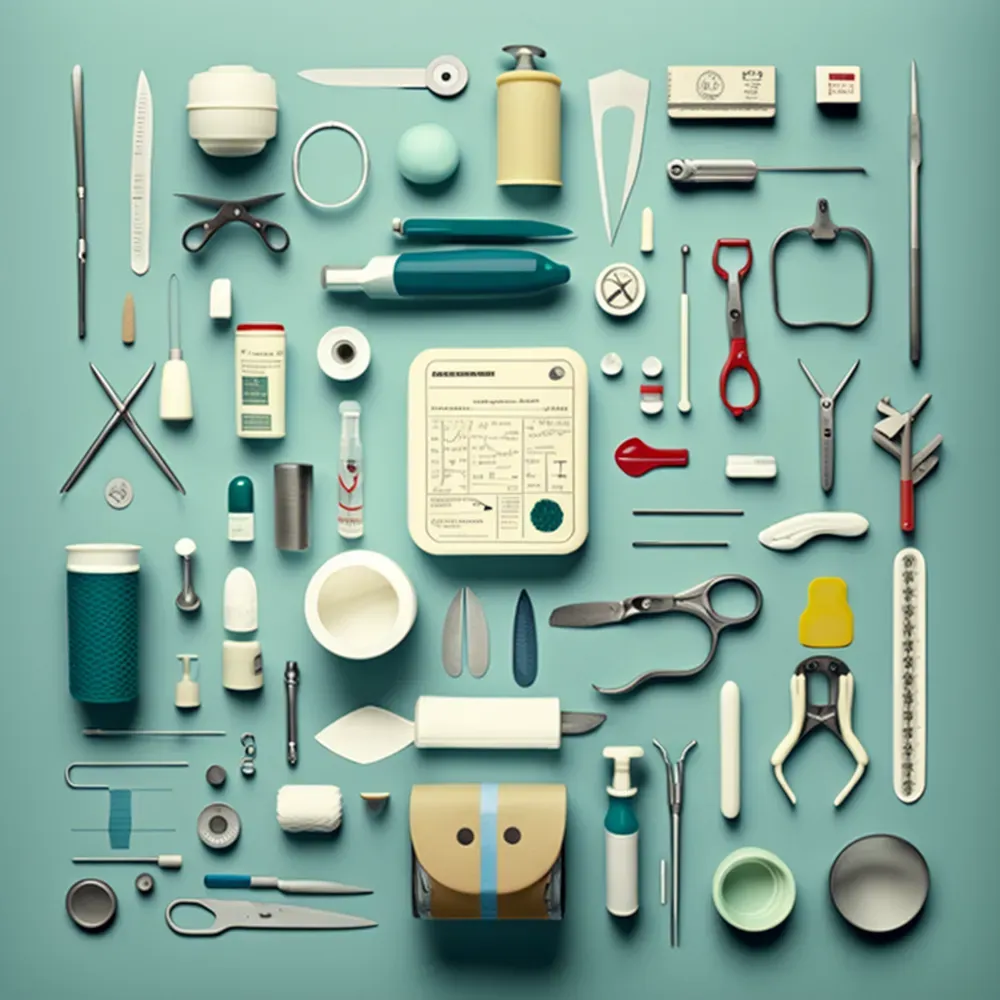 Knolling Photography Of Items Midjourney Prompt | PromptBase