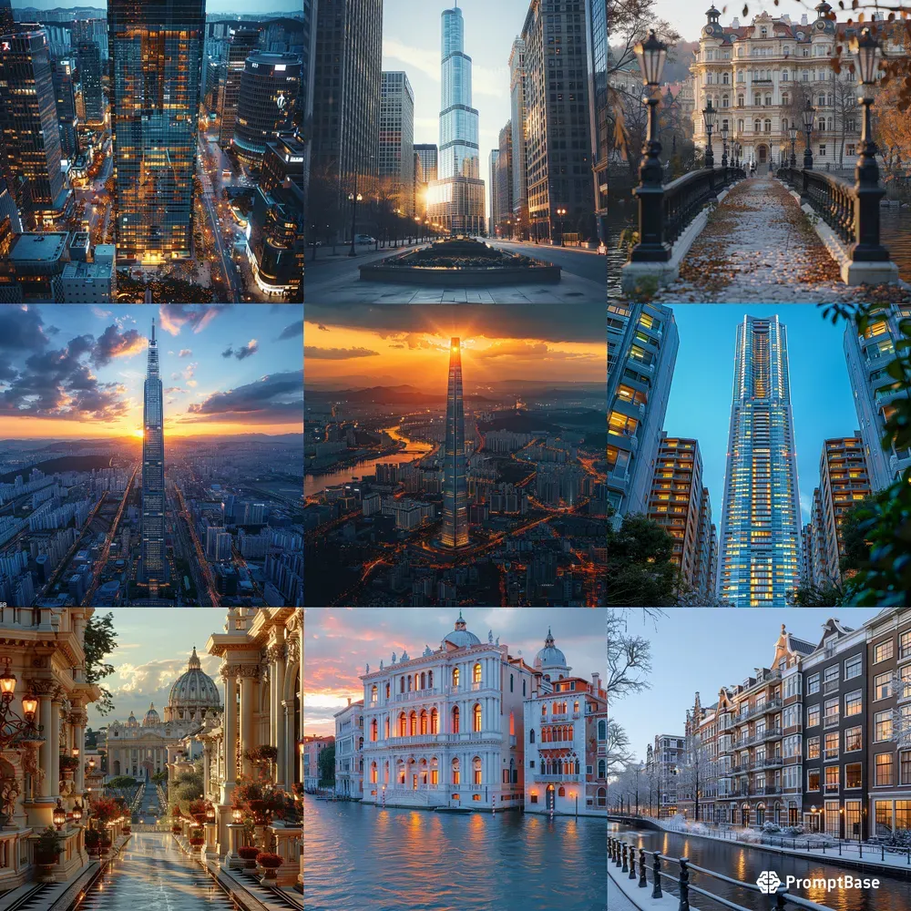 Photogenic Cityscapes Midjourney Prompt | PromptBase