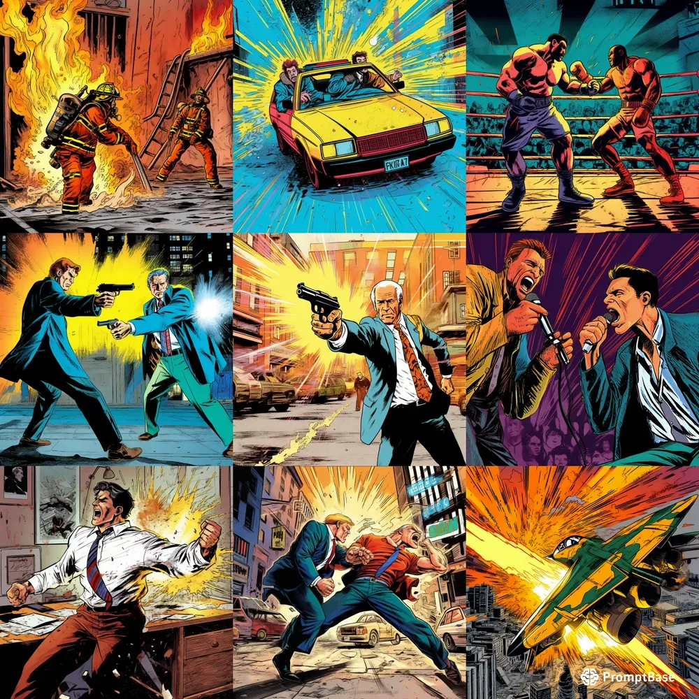 90s Marvel Comic Style Illustrations Midjourney Prompt | PromptBase