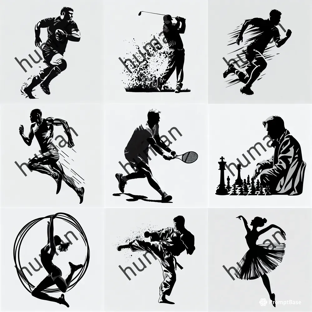 Minimal Clean Sport Logos Midjourney Prompt | PromptBase