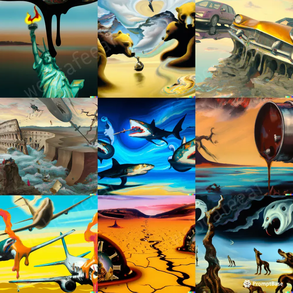 Salvador Dal Art DALL·E Prompt | PromptBase