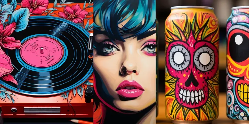 Bold And Bright Pop Art Midjourney Prompt | PromptBase