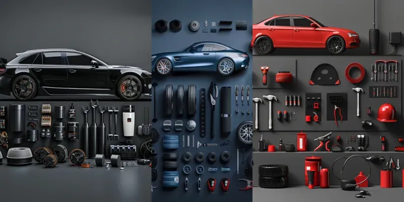 Automative Parts Mockup Art Midjourney Prompt | PromptBase