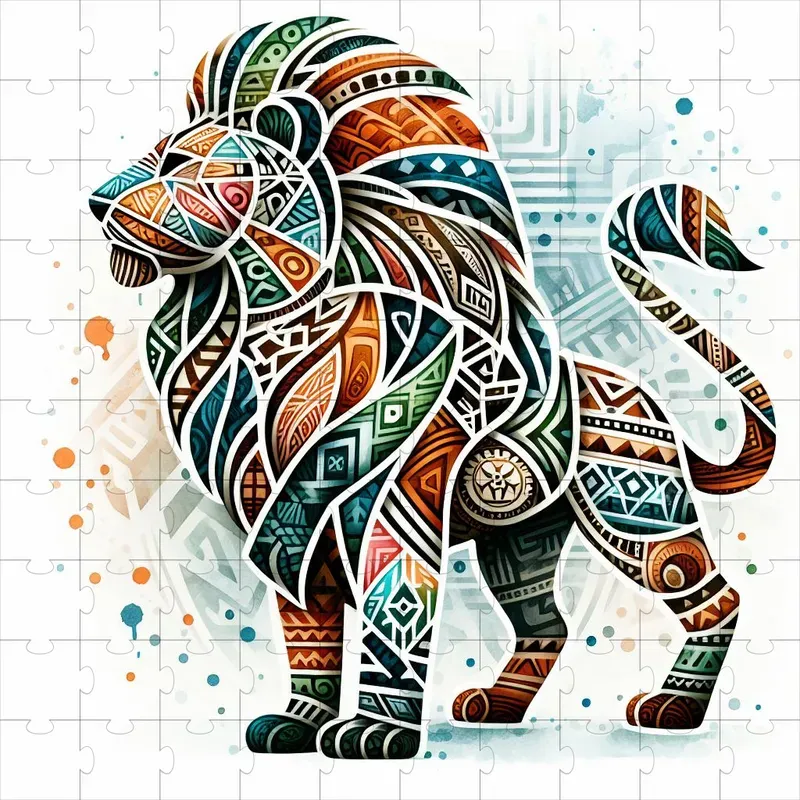 African Tribal Patterns Animals DALL·E Prompt | PromptBase