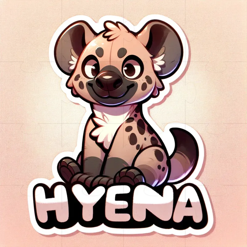 Stickerstyle Cartoon Animals With Text DALL·E Prompt | PromptBase