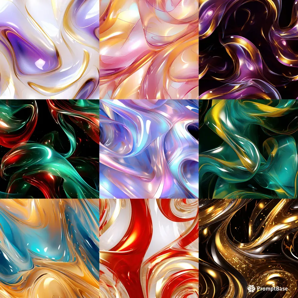 Blown Glass Seamless Pattern Midjourney Prompt | PromptBase