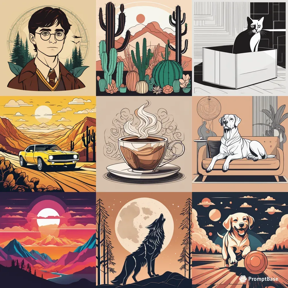 Epic 2D Square Stickers Stable Diffusion Prompt | PromptBase