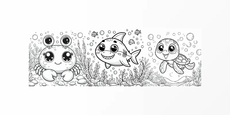 Cartoon Underwater Coloring Pages Clown Fish Coloring Page For Print