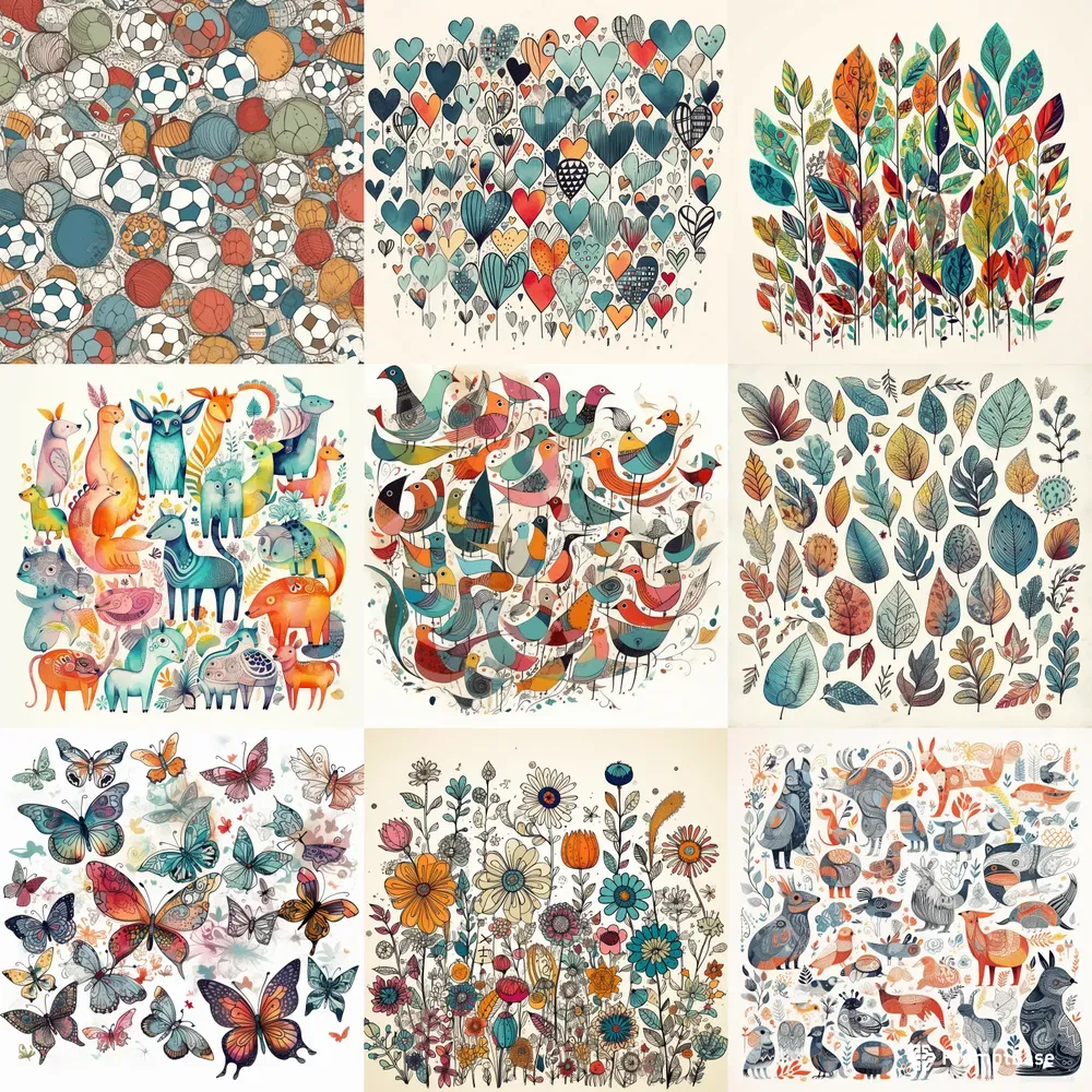 Whimsical Doodle Illustration Photos Midjourney Prompt | PromptBase