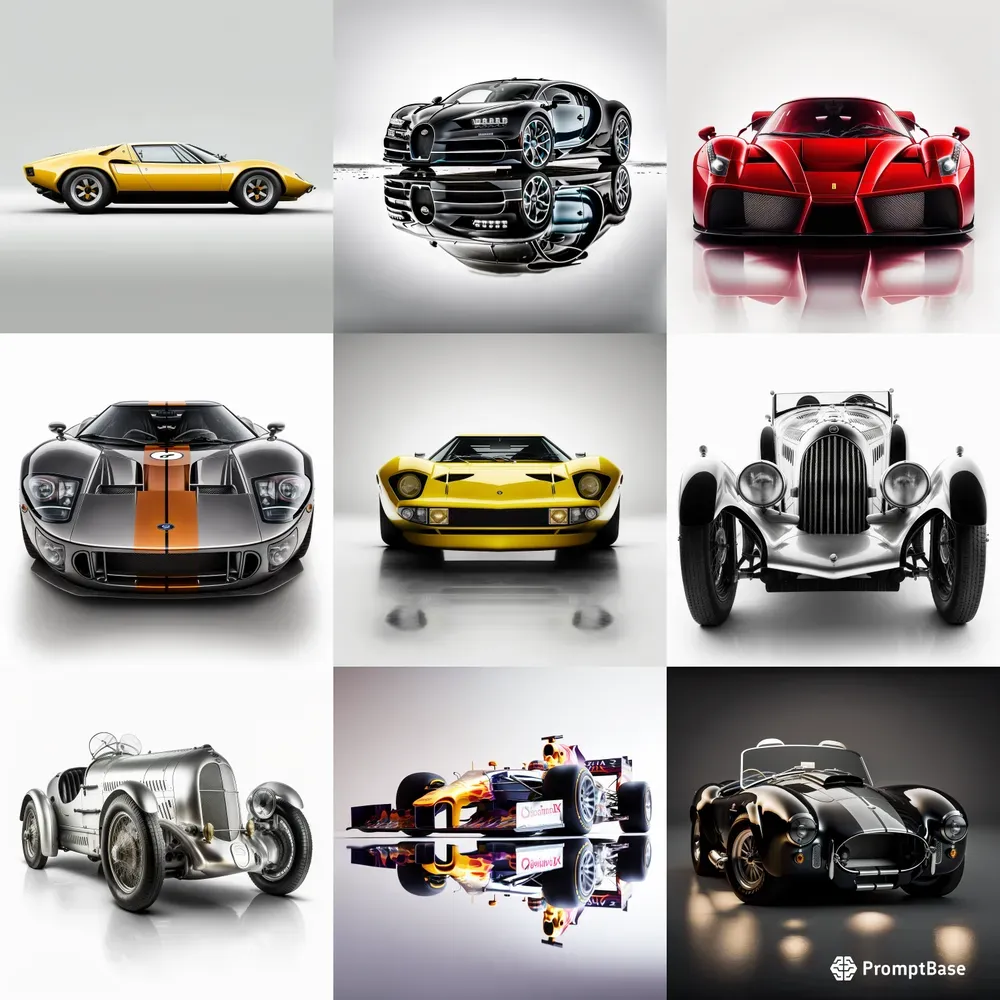 Hyper Realistic Car Photo Studio Shoots Midjourney Prompt | PromptBase