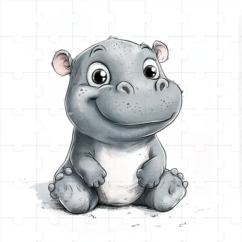 Cute Cartoon Ink Style Midjourney Prompt | PromptBase