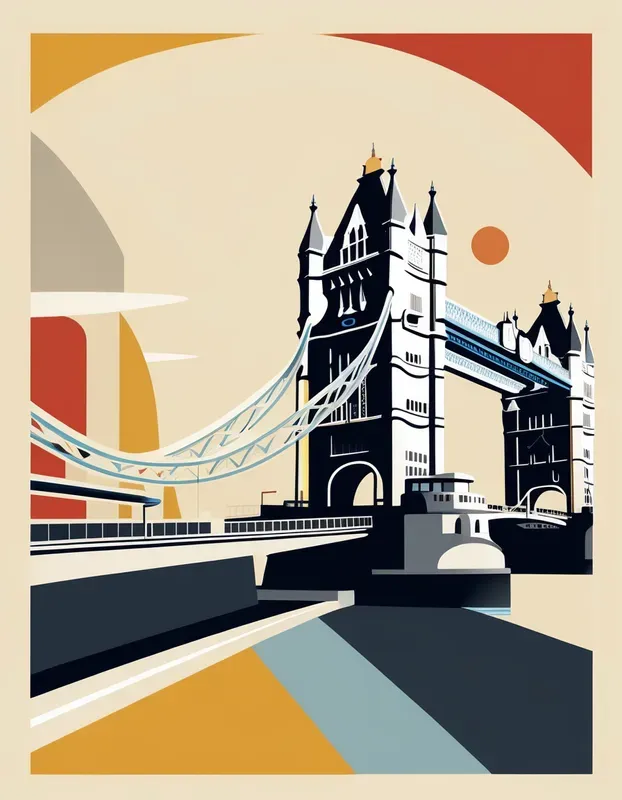 Famous Landmark Midcentury Posters Stable Diffusion Prompt | PromptBase