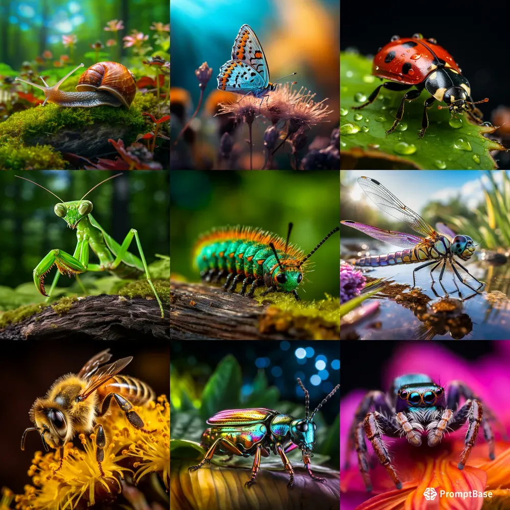 HDr Small Animals Macro Photographs Midjourney Prompt | PromptBase