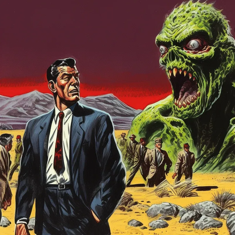 Vintage Pulp Horror Posters Midjourney Prompt | PromptBase