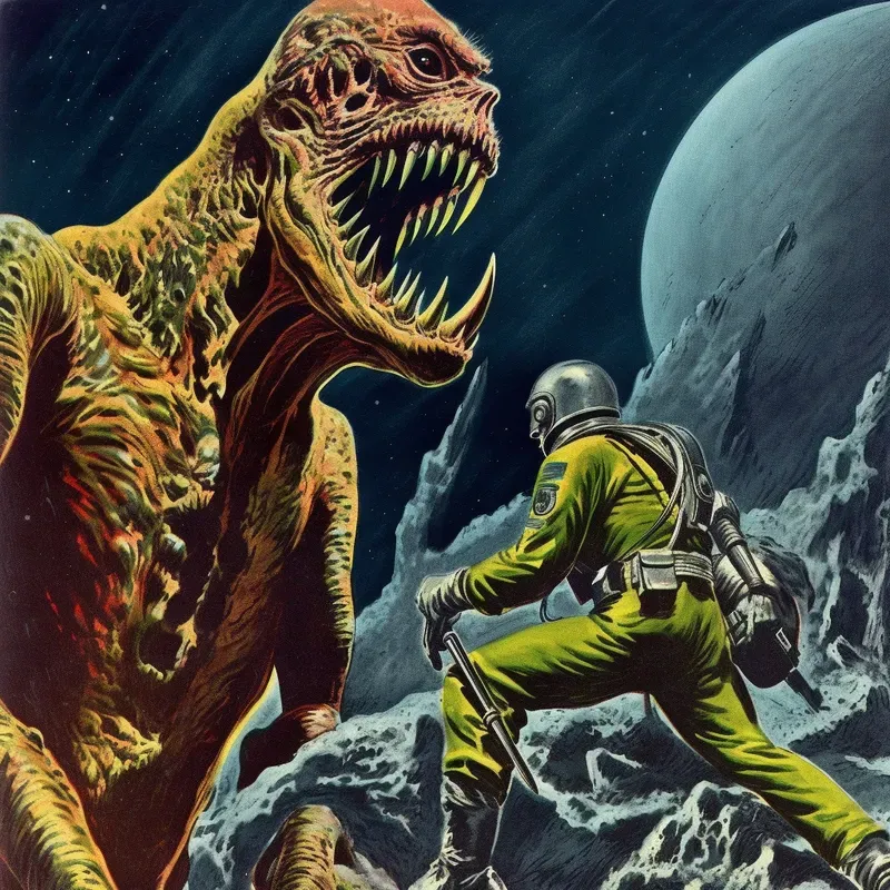 Vintage Pulp Horror Posters Midjourney Prompt | PromptBase